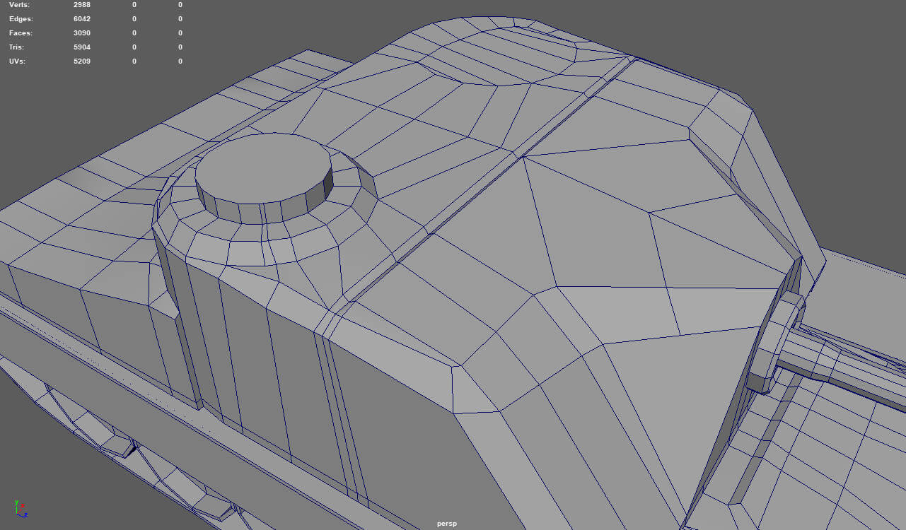 Low Poly Tank 01 - 3D Model by ViperJr3D