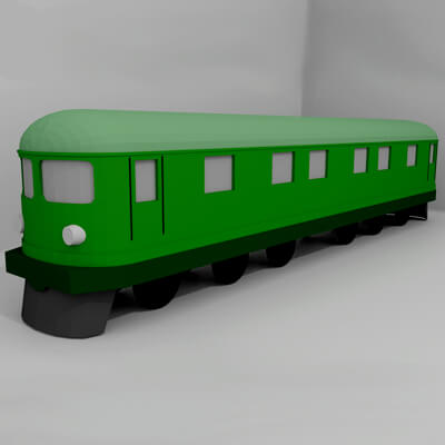 Low Poly Train 03 - 3D Model by ViperJr3D