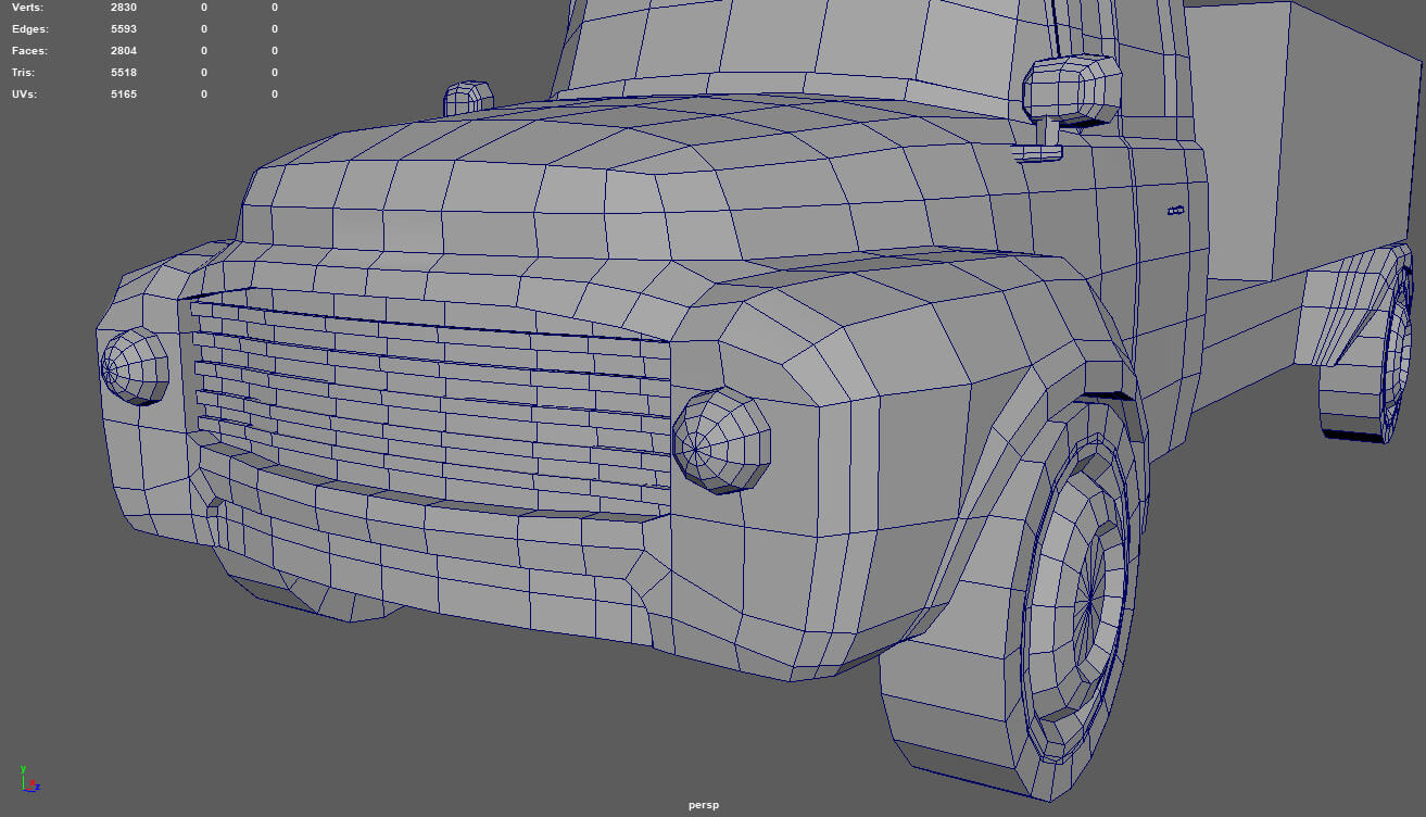 Low Poly Truck 01 - 3D Model by ViperJr3D