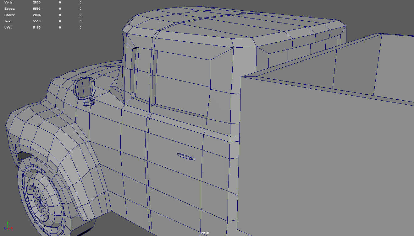 Low Poly Truck 01 - 3D Model by ViperJr3D