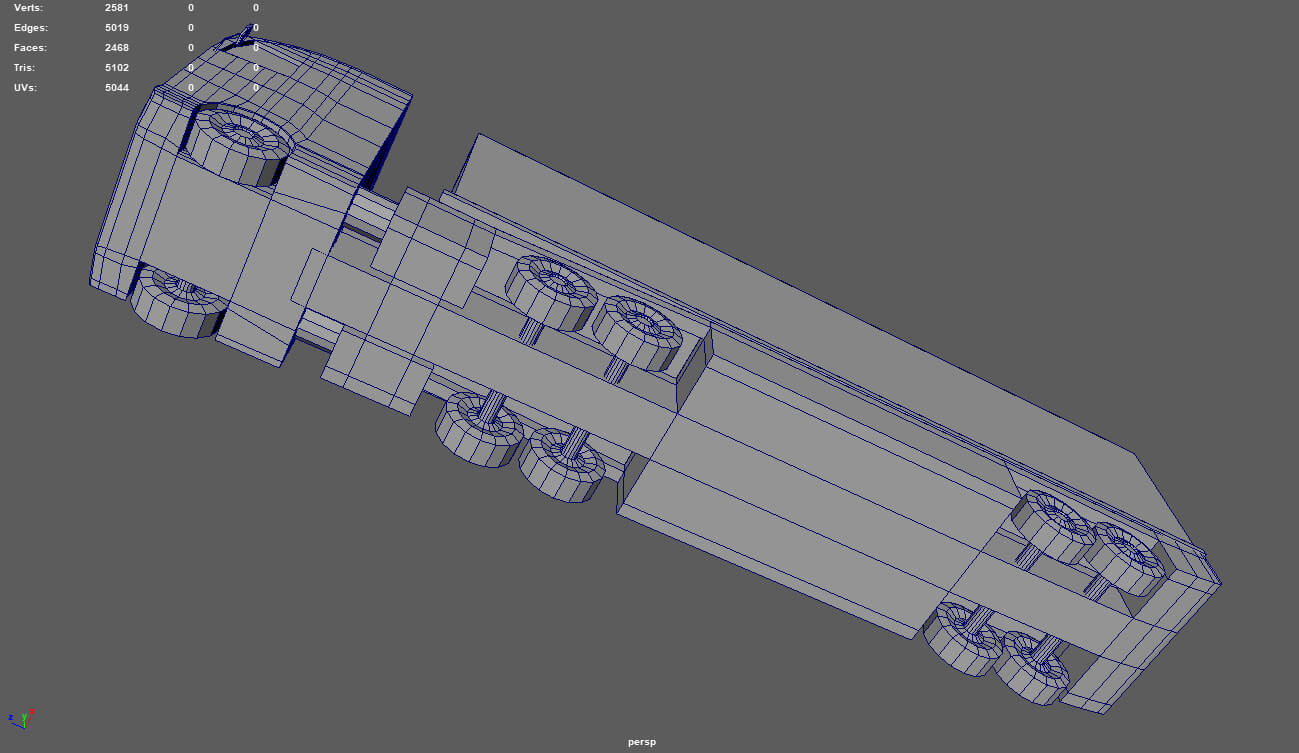 Low Poly Truck 02 - 3D Model by ViperJr3D