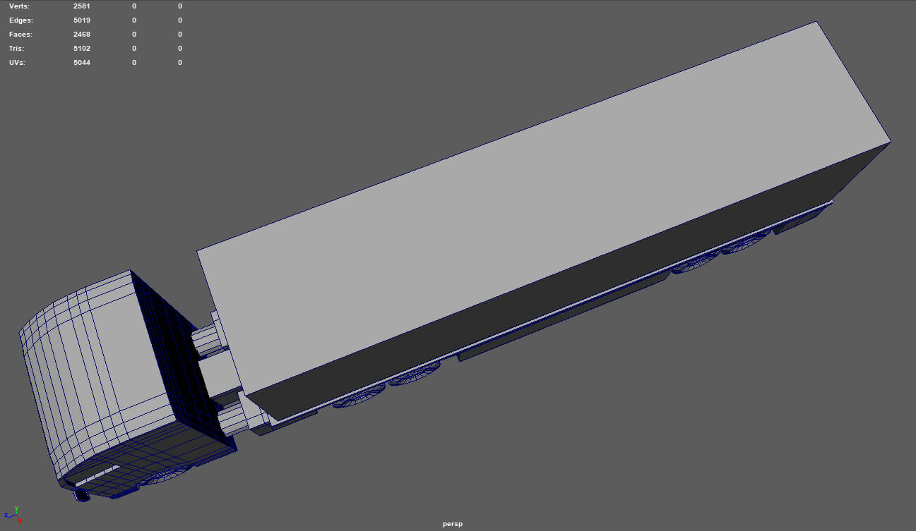 Low Poly Truck 02 - 3D Model by ViperJr3D