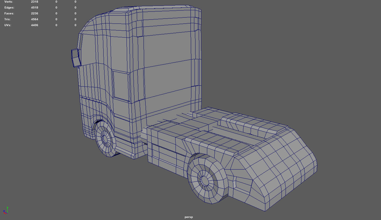 Low Poly Truck 03 - 3D Model by ViperJr3D