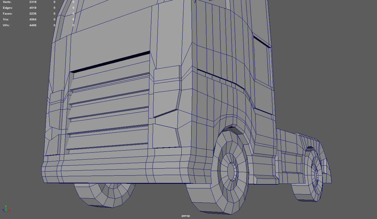 Low Poly Truck 03 - 3D Model by ViperJr3D