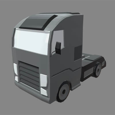 Low Poly Truck 03 - 3D Model by ViperJr3D