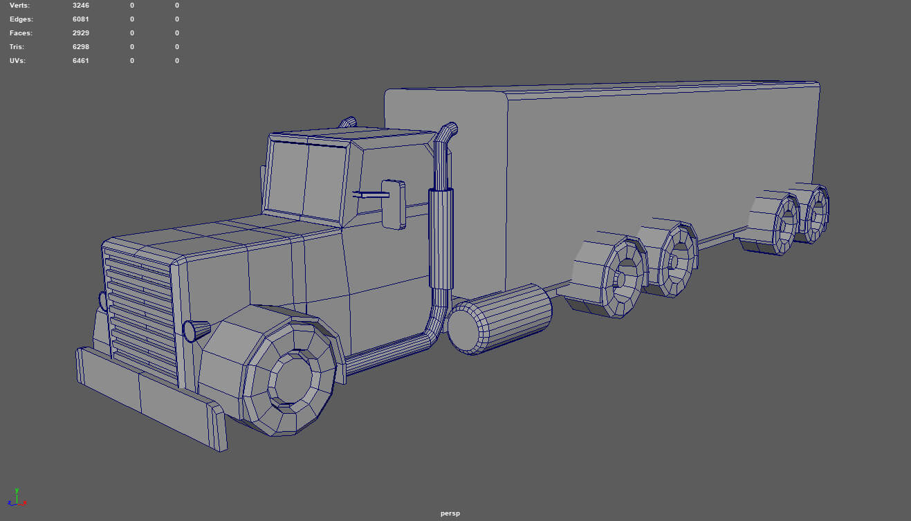 Low Poly Truck 04 - 3D Model by ViperJr3D
