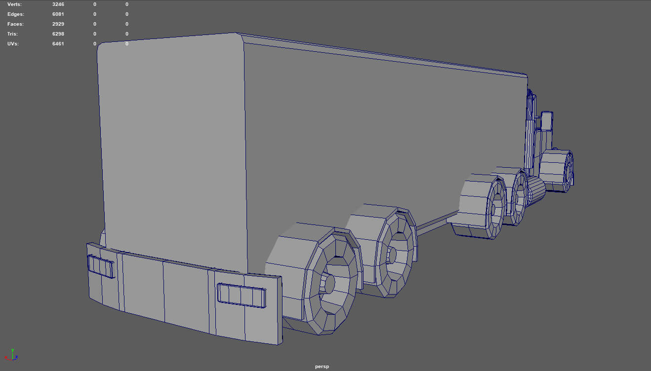 Low Poly Truck 04 - 3D Model by ViperJr3D