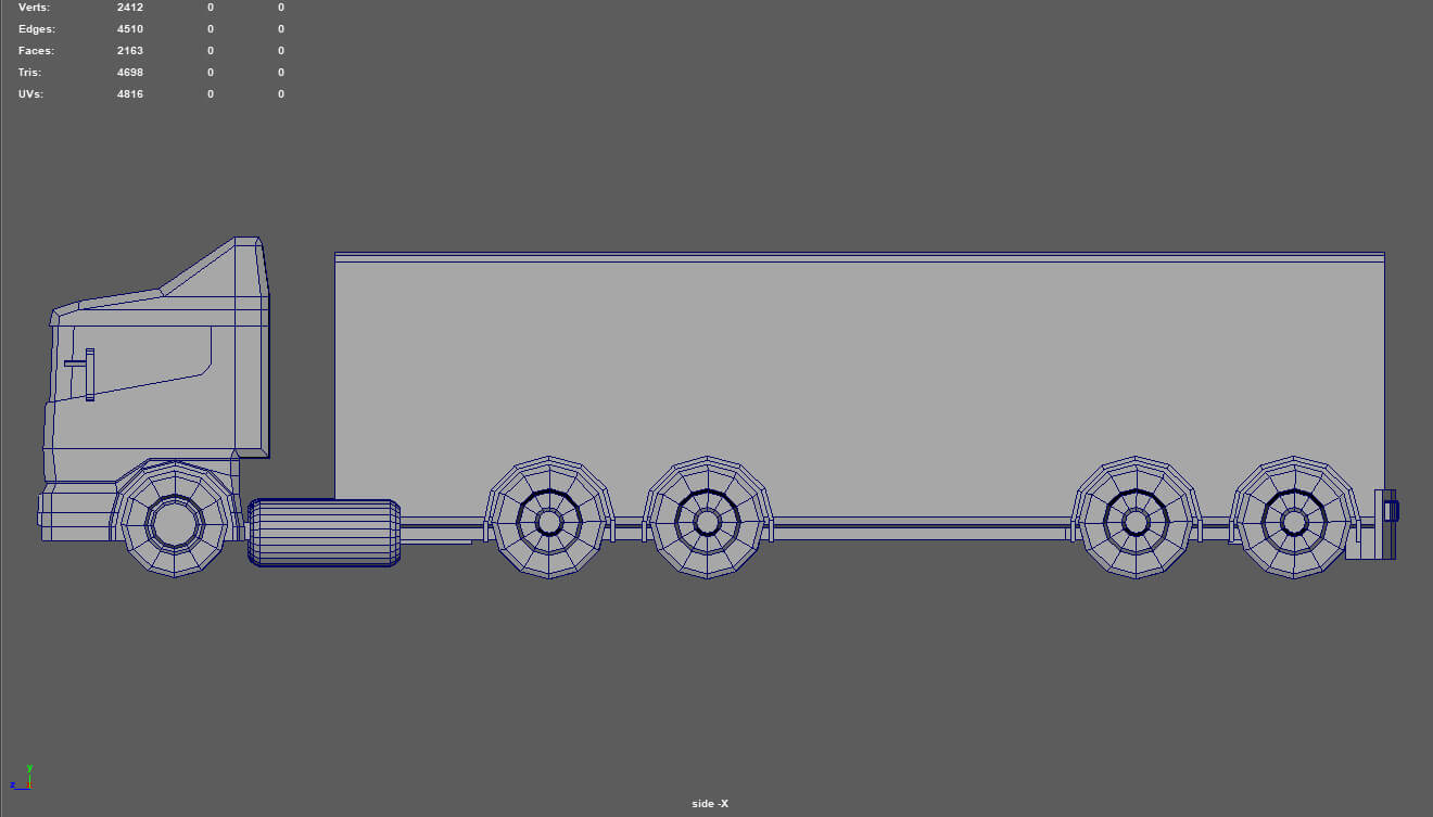 Low Poly Truck 05 - 3D Model by ViperJr3D