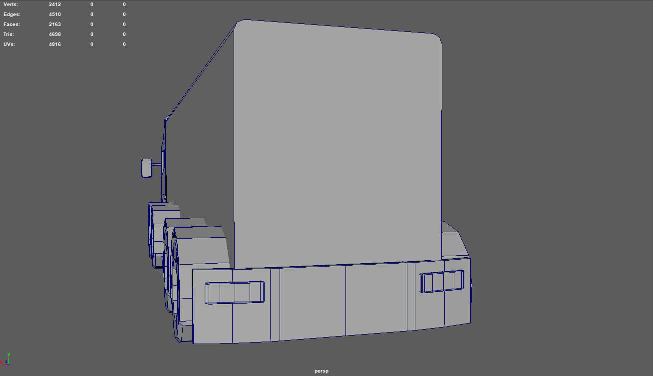 Low Poly Truck 05 - 3D Model by ViperJr3D