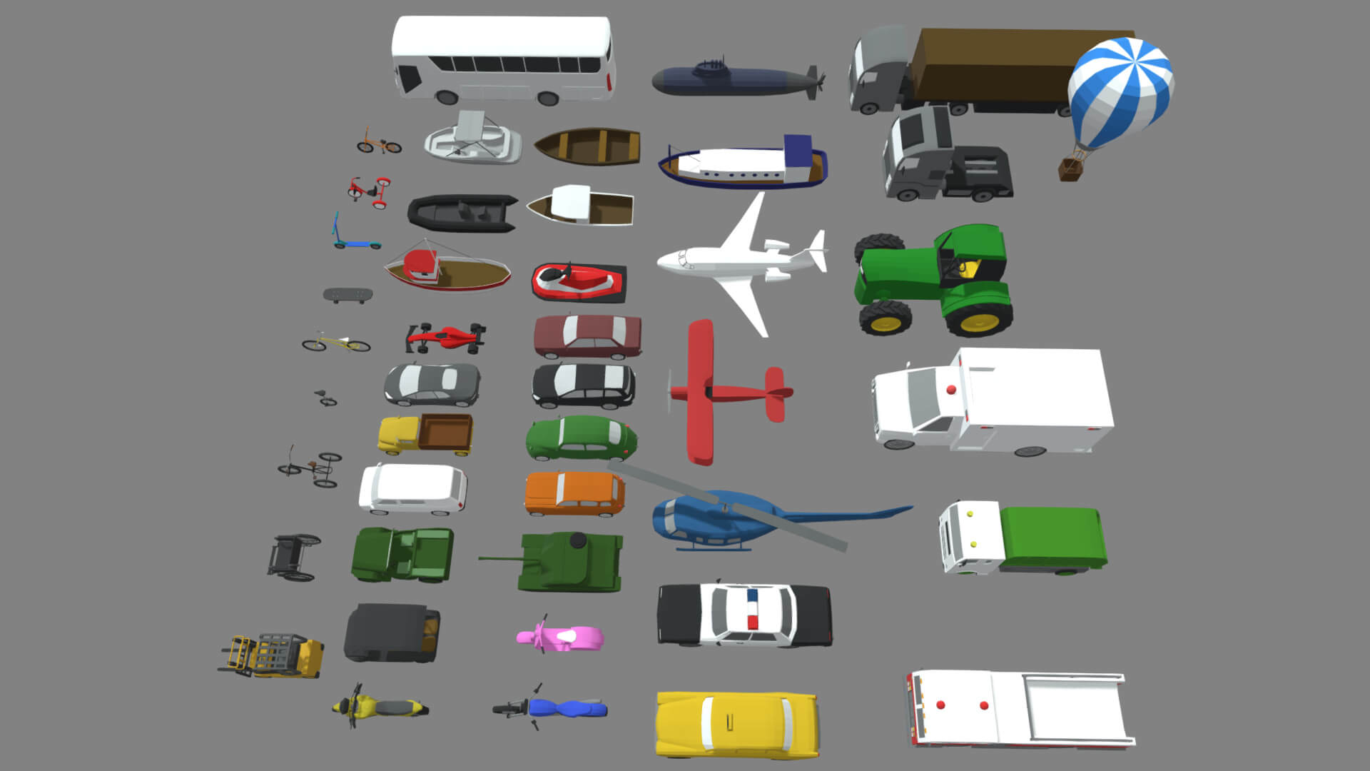 Low Poly Vehicle Pack 01 - 3D Model by ViperJr3D