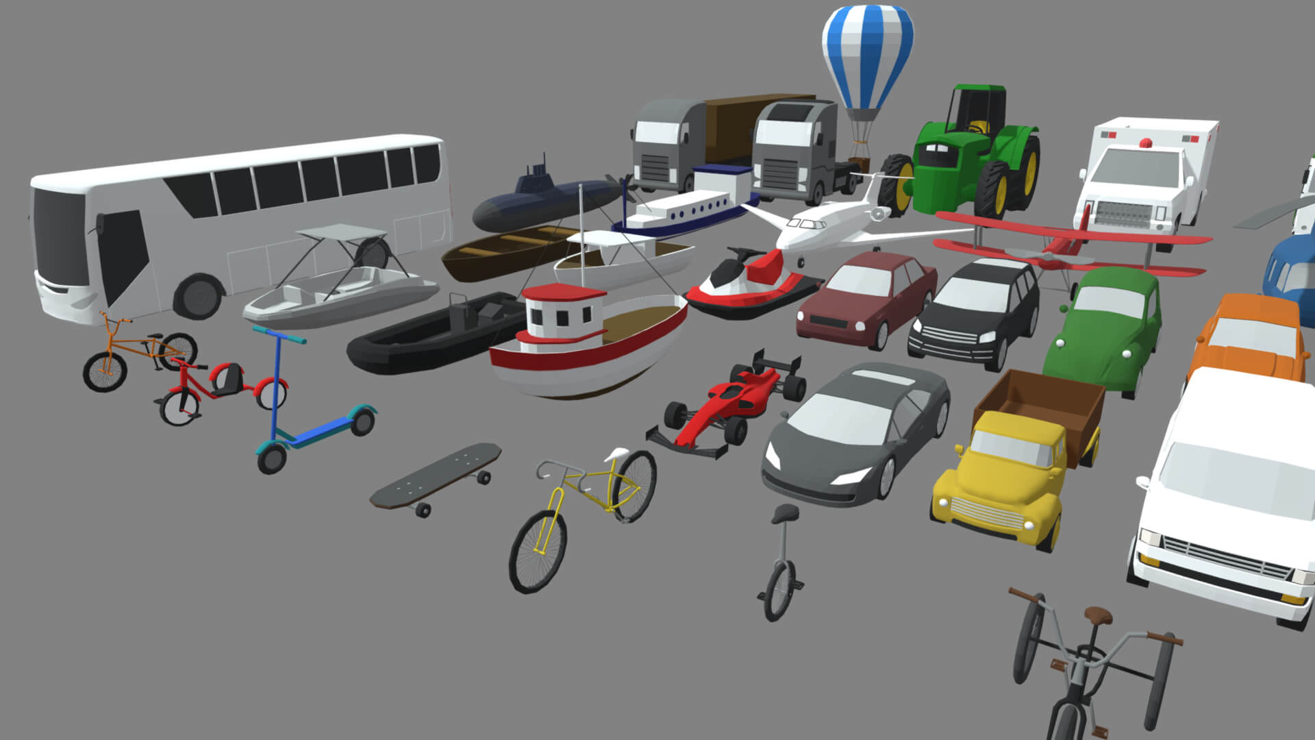 Low Poly Vehicle Pack 01 - 3D Model by ViperJr3D