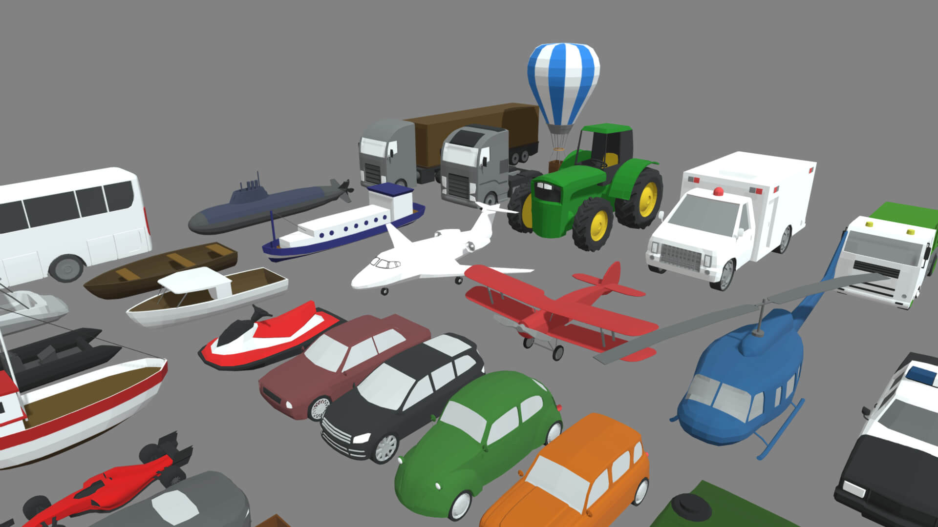 Low Poly Vehicle Pack 01 - 3D Model by ViperJr3D