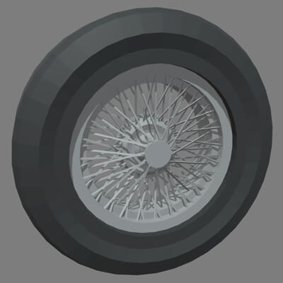 Low Poly Wheel 03 - 3D Model by ViperJr3D