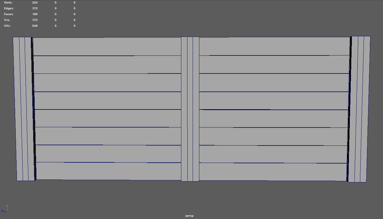 Low Poly Wooden Fence - 3D Model by ViperJr3D