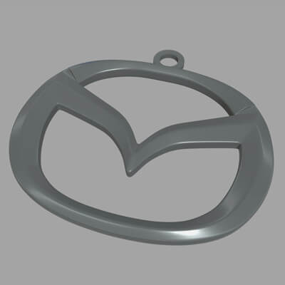 Mazda Key Ring Chain - 3D Model by ViperJr3D
