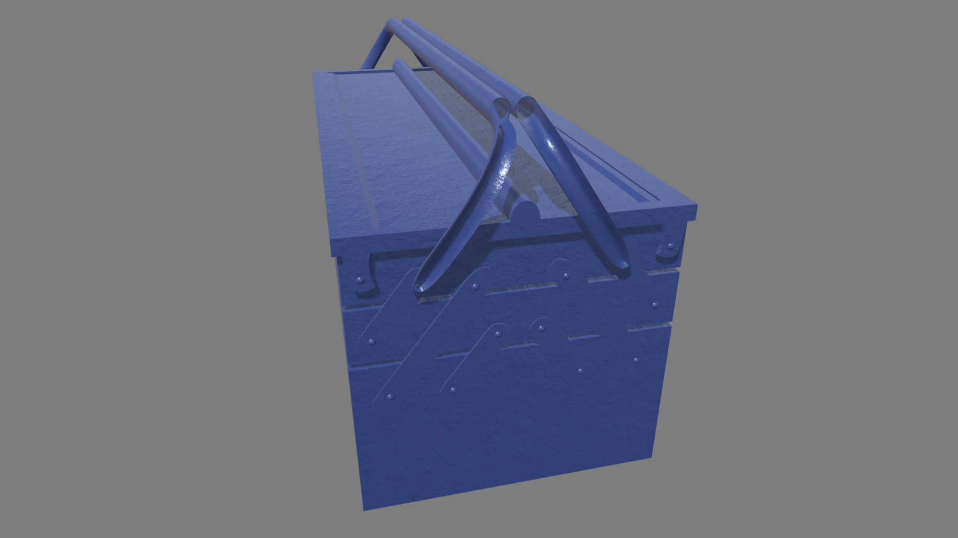 Metal Cantilever Toolbox - 3D Model by ViperJr3D