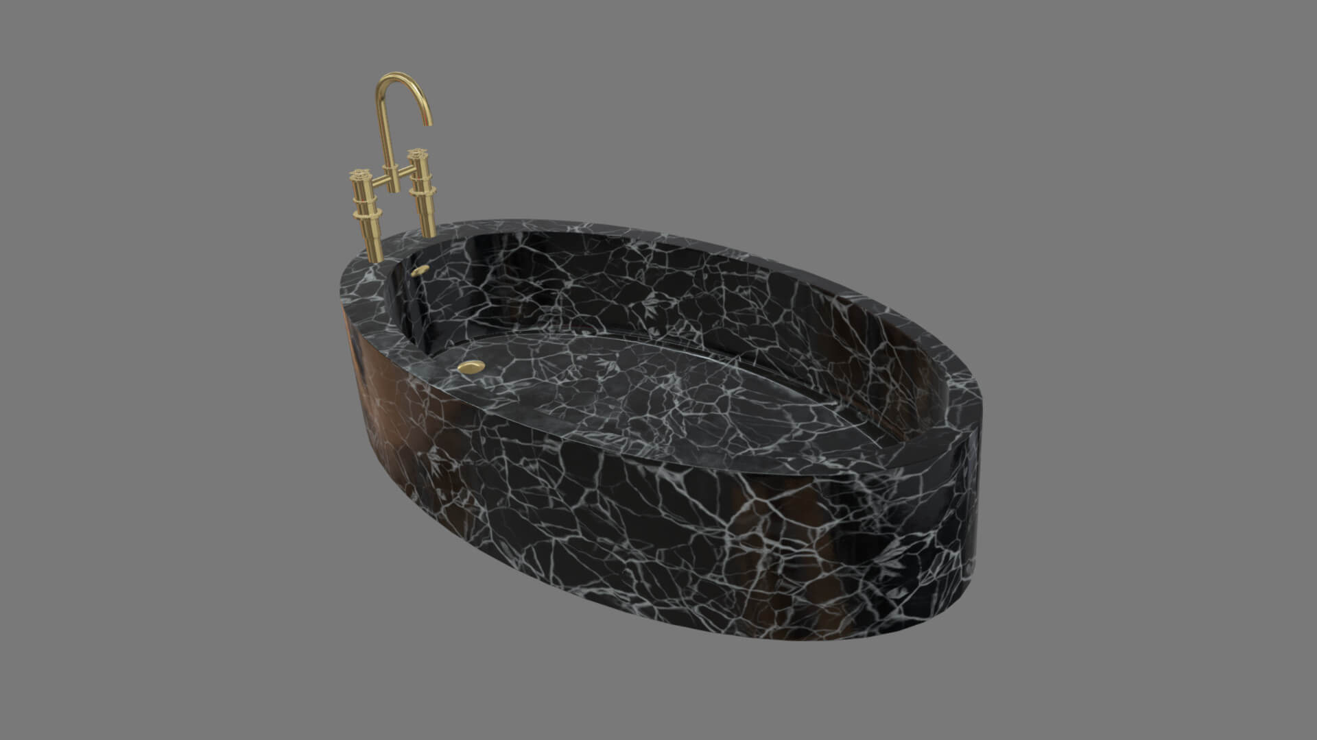Modern Luxury Bathroom Bathtub - 3D Model by ViperJr3D