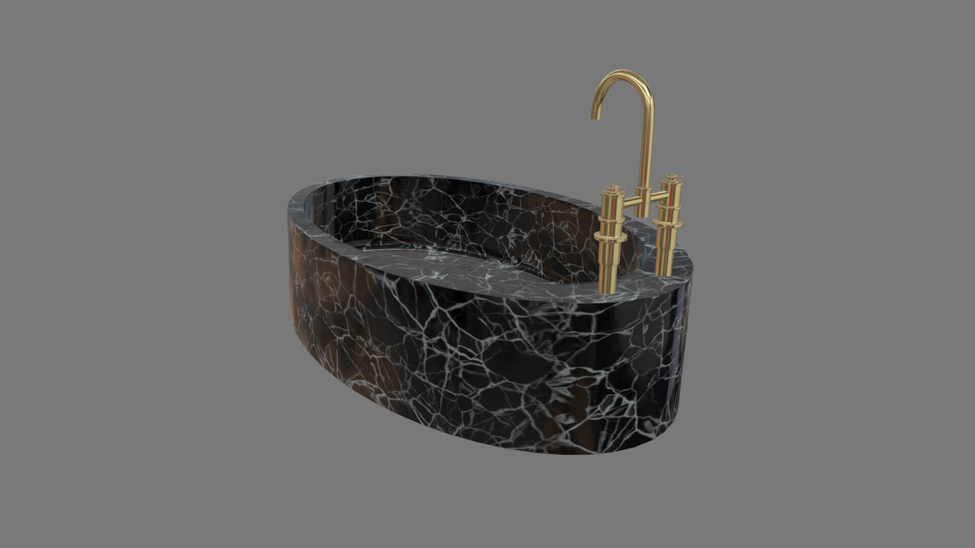 Modern Luxury Bathroom Bathtub - 3D Model by ViperJr3D