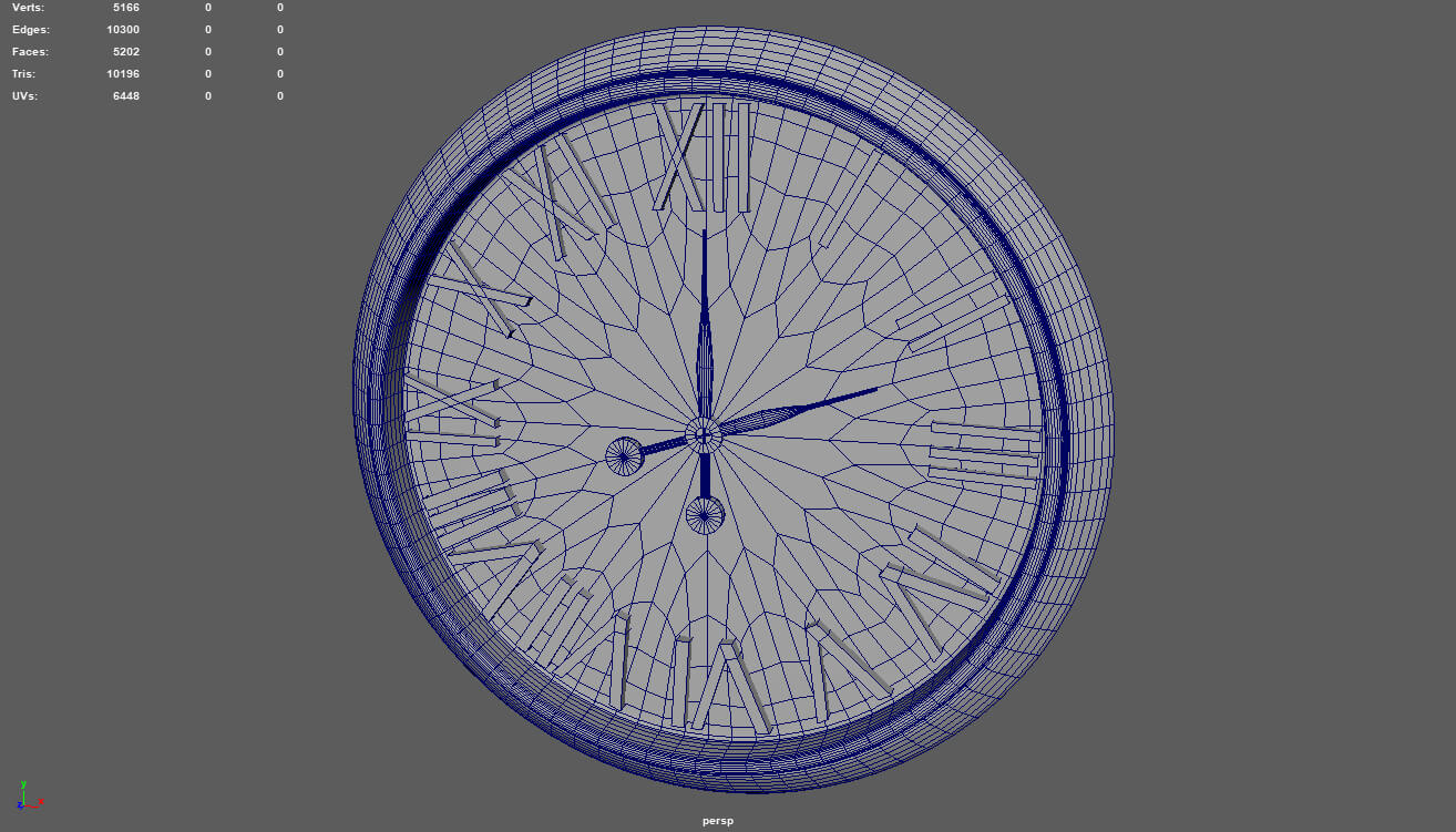 Modern Luxury Clock 01 - 3D Model by ViperJr3D