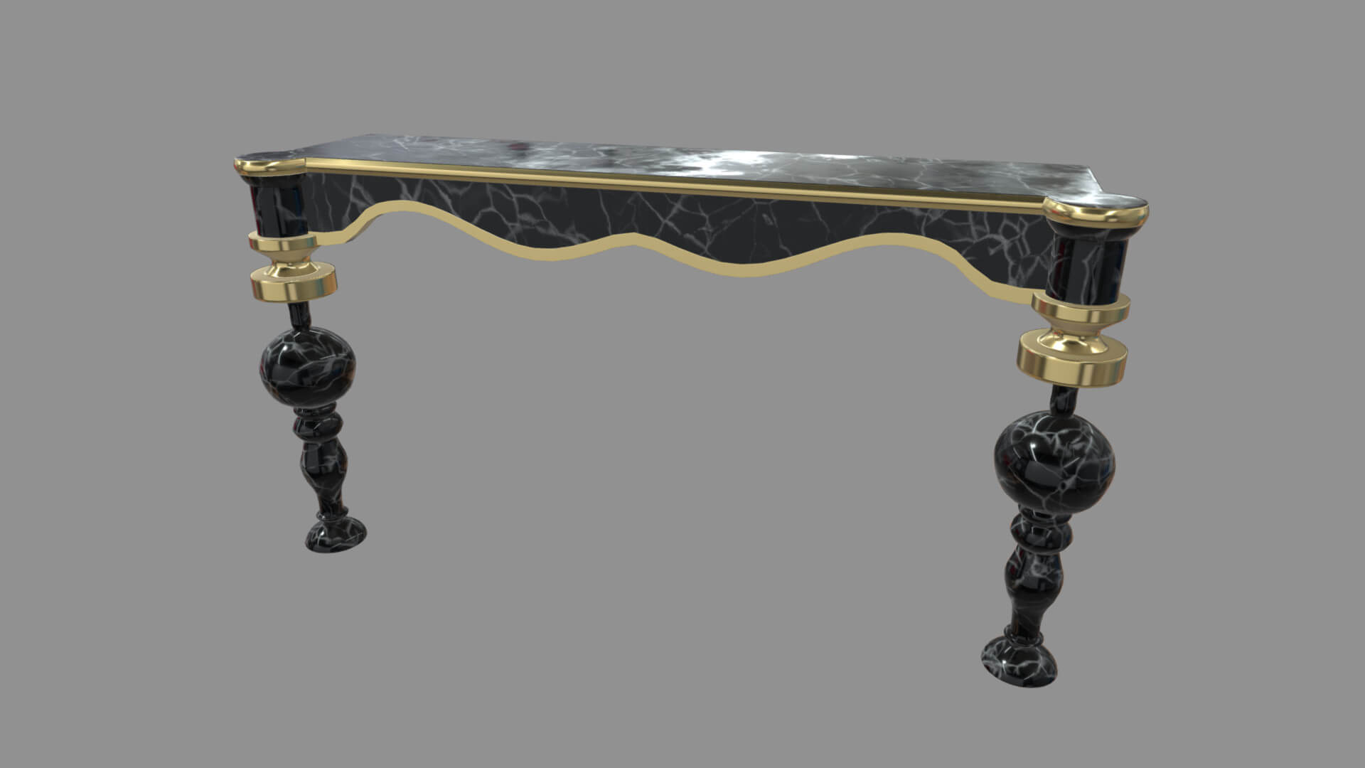 Modern Luxury Console Table - 3D Model by ViperJr3D