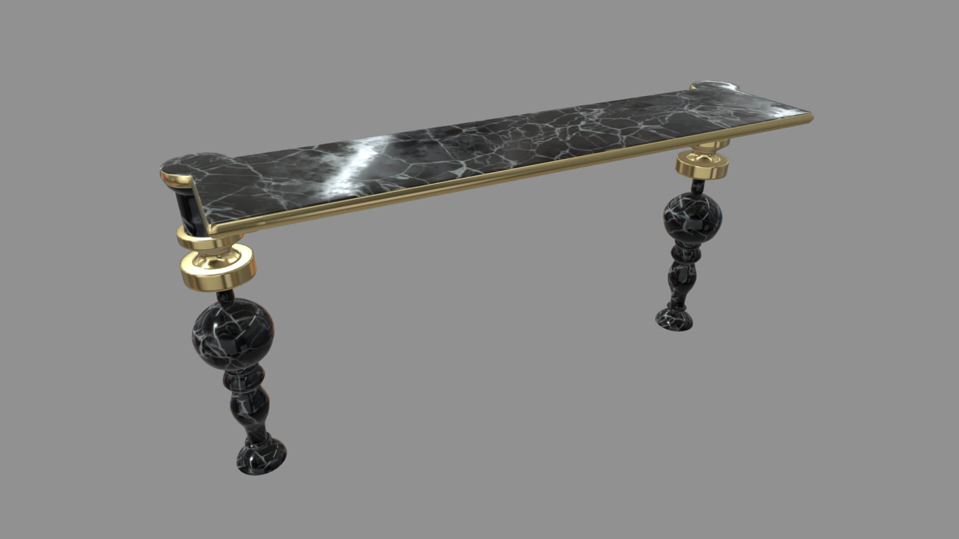 Modern Luxury Console Table - 3D Model by ViperJr3D