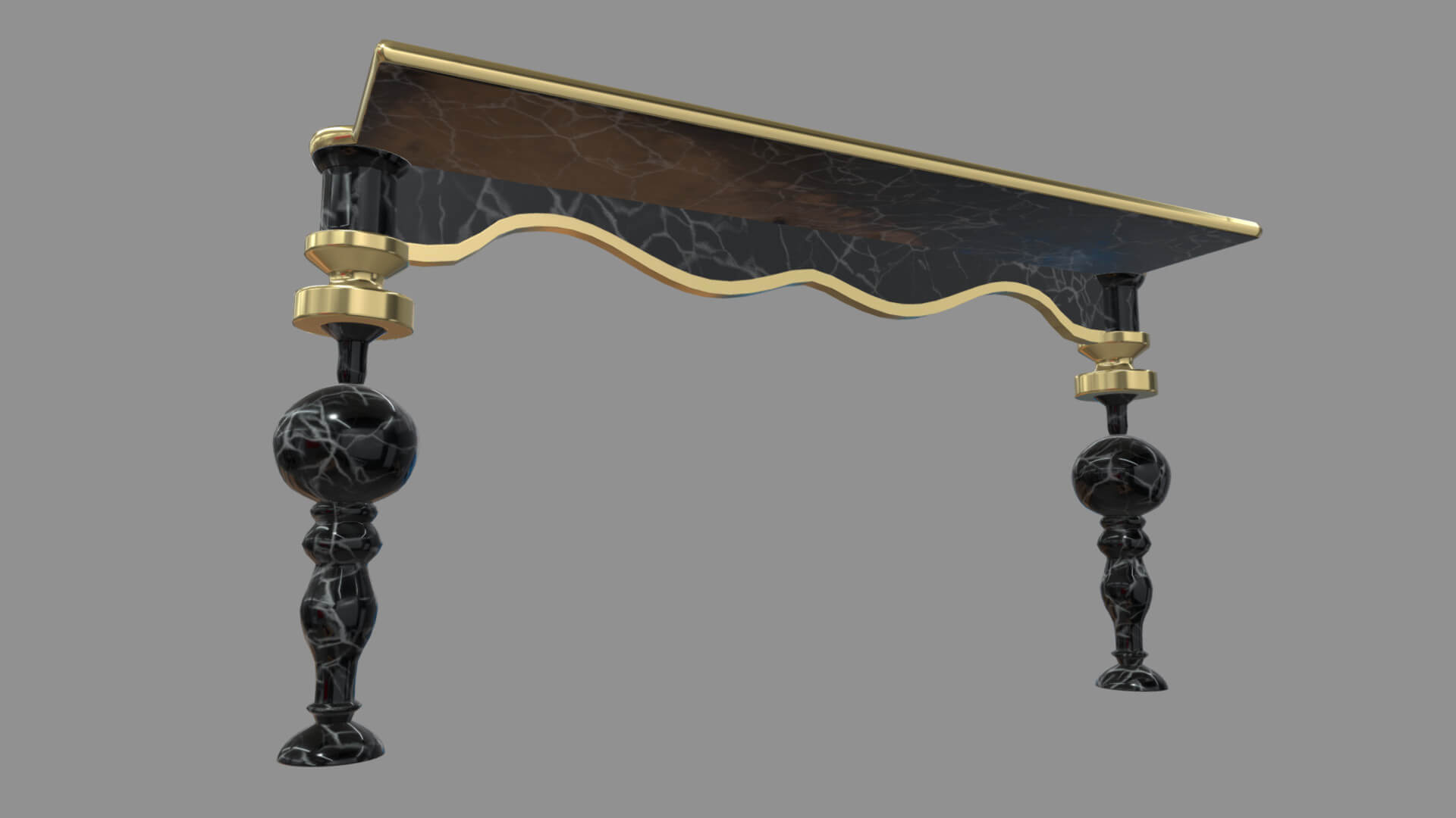 Modern Luxury Console Table - 3D Model by ViperJr3D