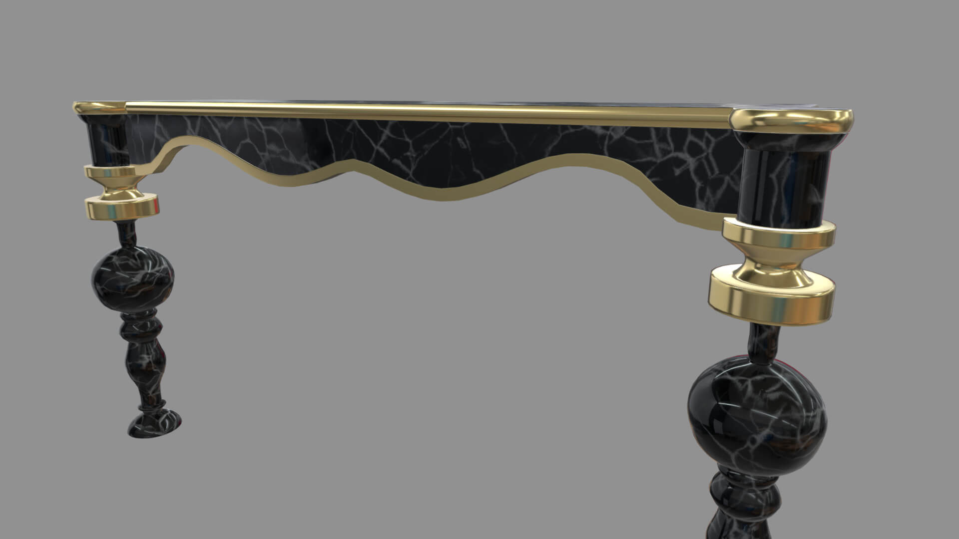 Modern Luxury Console Table - 3D Model by ViperJr3D