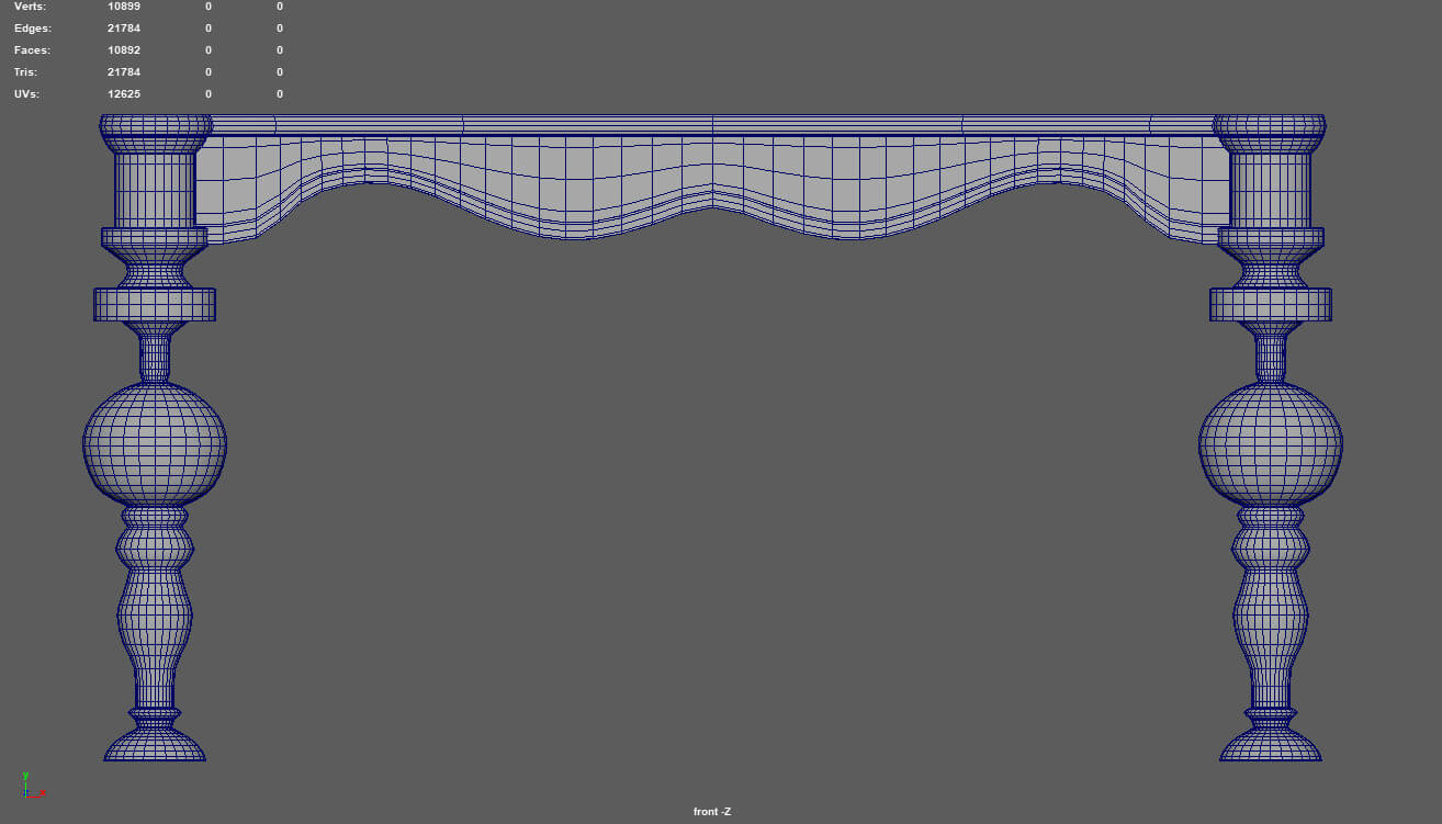 Modern Luxury Console Table - 3D Model by ViperJr3D