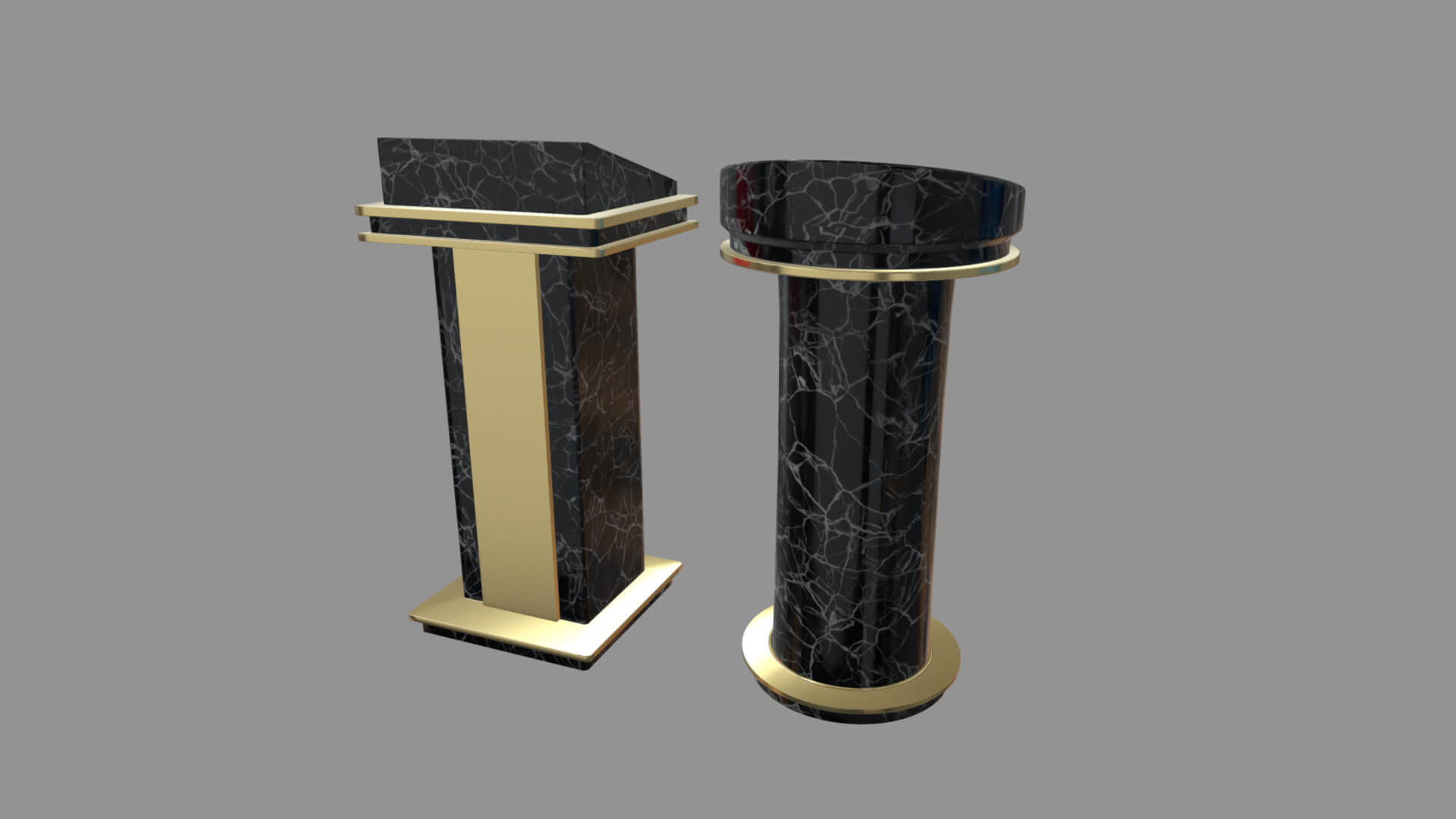 Modern Luxury Lectern Podium - 3D Model by ViperJr3D