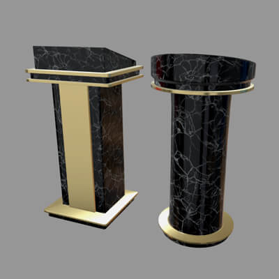 Modern Luxury Lectern Podium - 3D Model by ViperJr3D