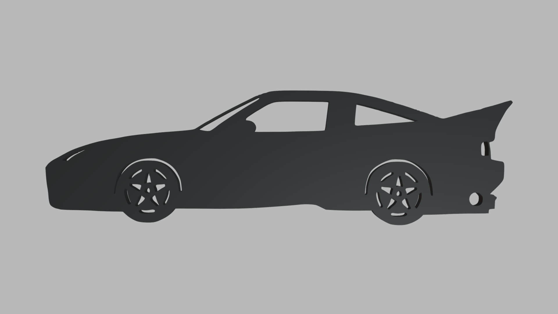 Nissan 180Sx Version III Veilside Coupe 1990 Key Ring - 3D Print Model ...