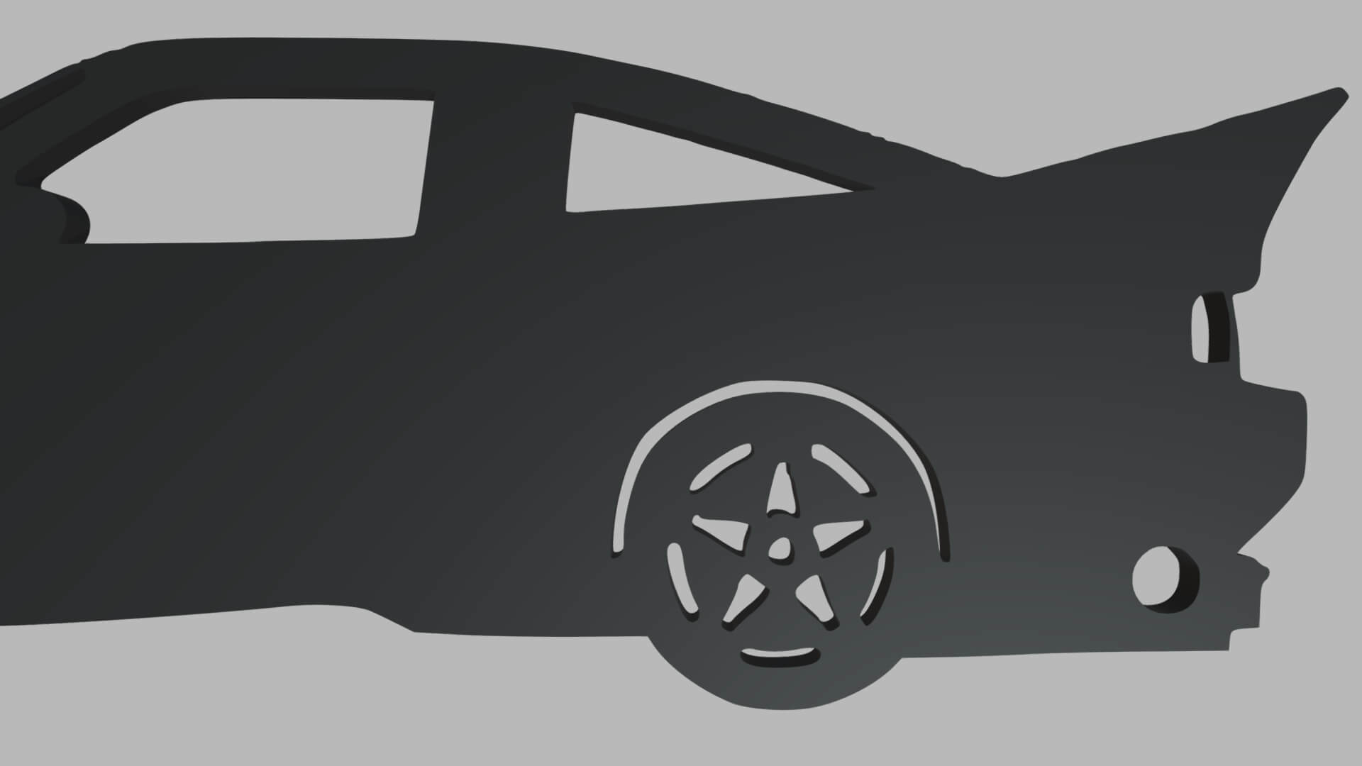 Nissan 180Sx Version III Veilside Coupe 1990 Key Ring - 3D Model by ...