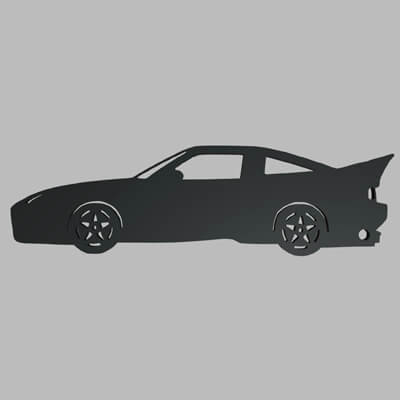 Nissan 180Sx Version III Veilside Coupe 1990 Key Ring - 3D Model by ...