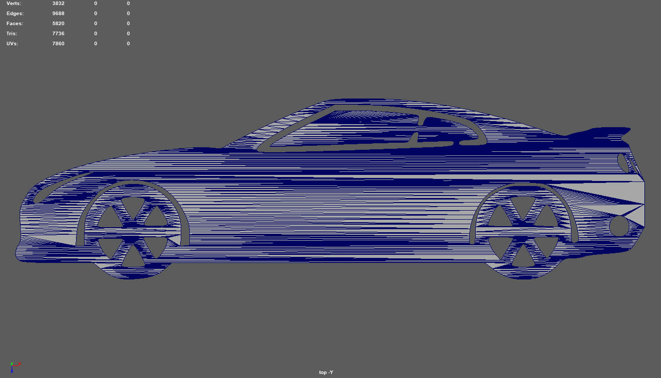 Nissan GTR Key Ring - 3D Print Model by ViperJr3D