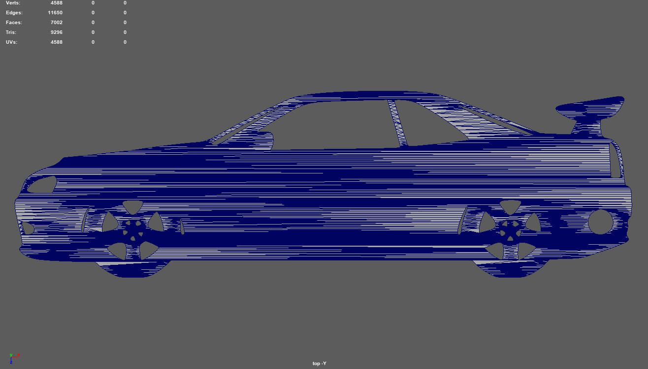 Nissan Skyline GTR R34 Key Ring - 3D Print Model by ViperJr3D