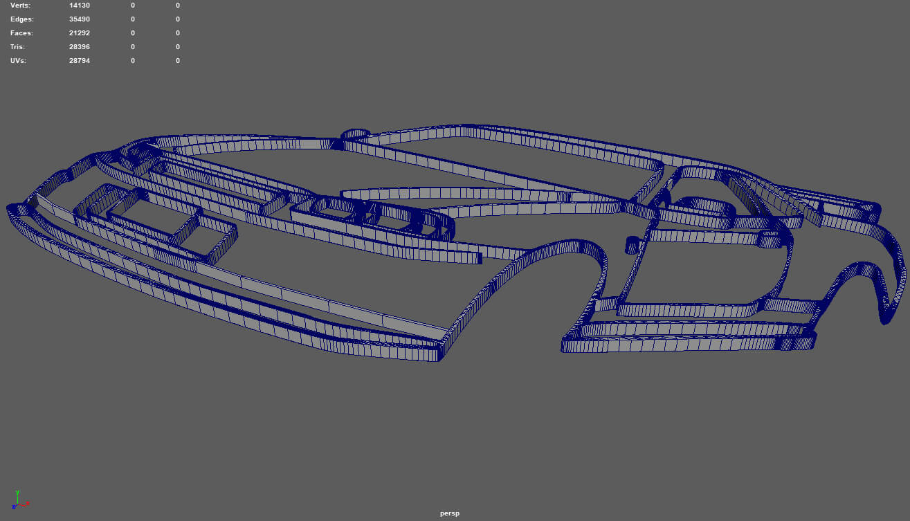 Nissan Skyline GTR R34 Wall Silhouette - 3D Model by ViperJr3D