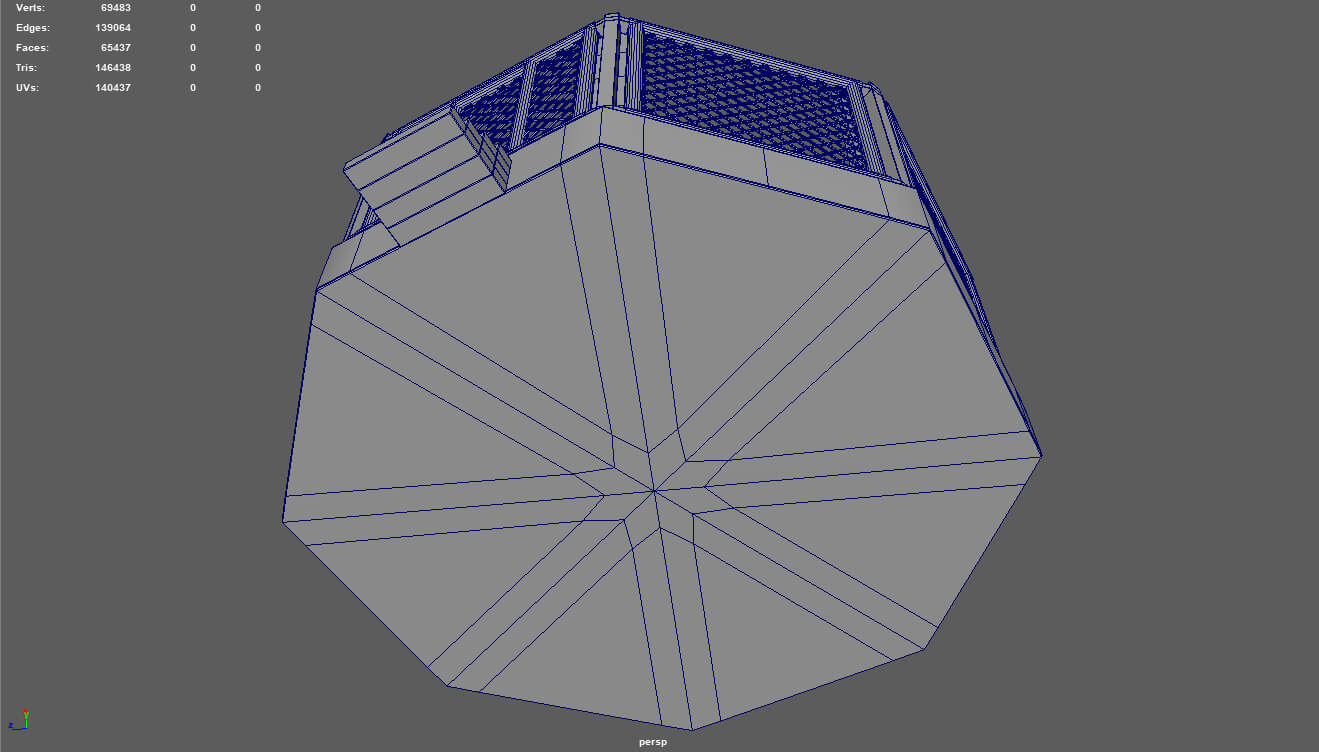 Octagon MMA Cage - 3D Model by ViperJr3D