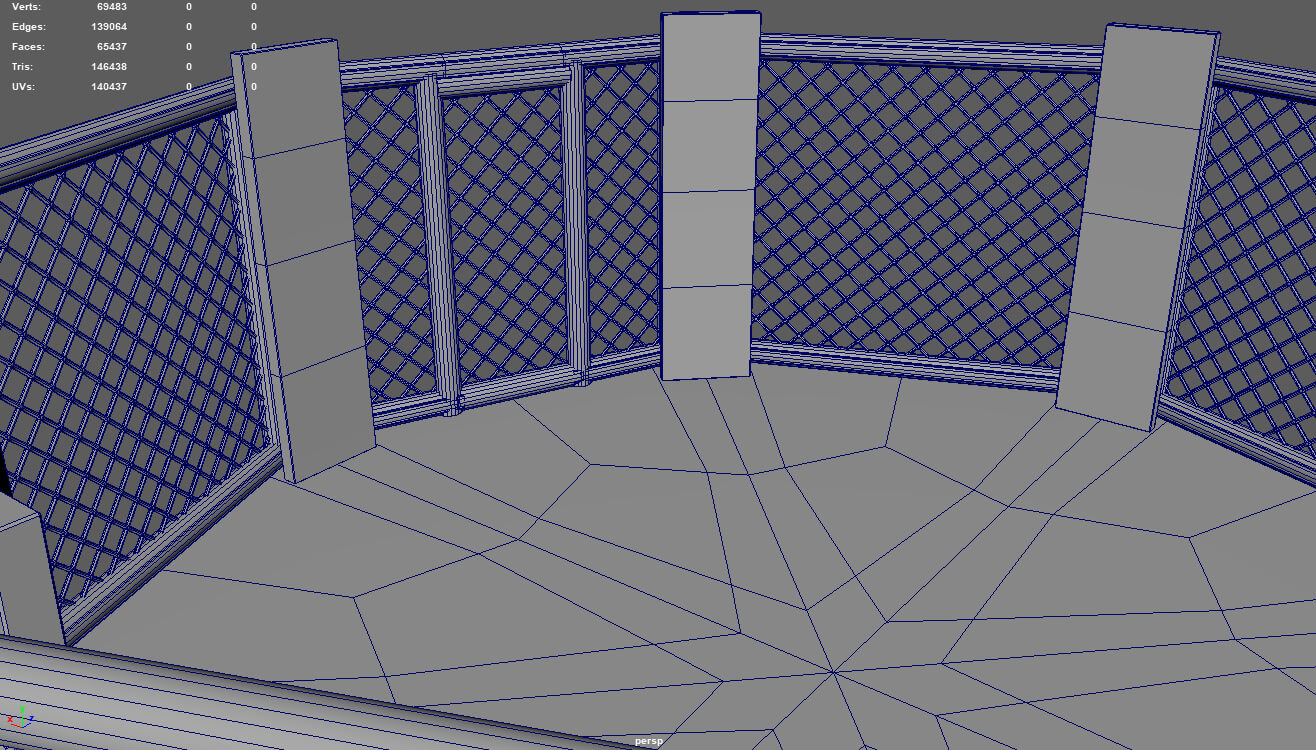 Octagon MMA Cage - 3D Model by ViperJr3D