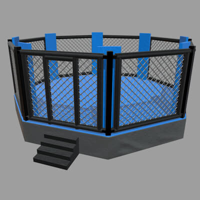 Octagon MMA Cage - 3D Model by ViperJr3D