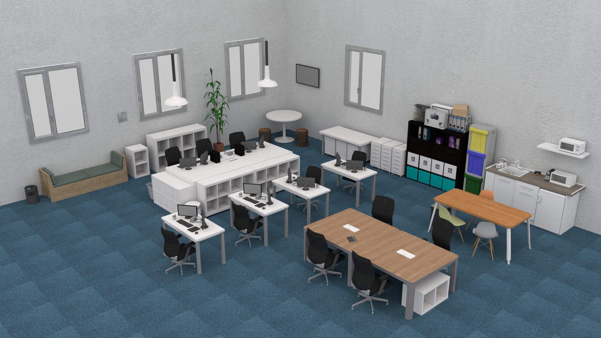 Office Modern Set - 3D Model by ViperJr3D
