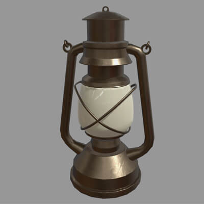 Old Vintage Lamp 01 - 3D Model by ViperJr3D