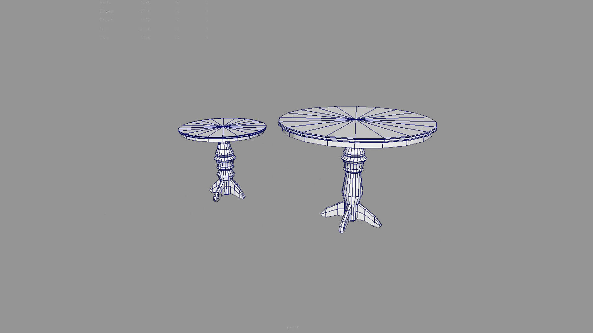 Old Vintage Bar Table - 3D Model by ViperJr3D