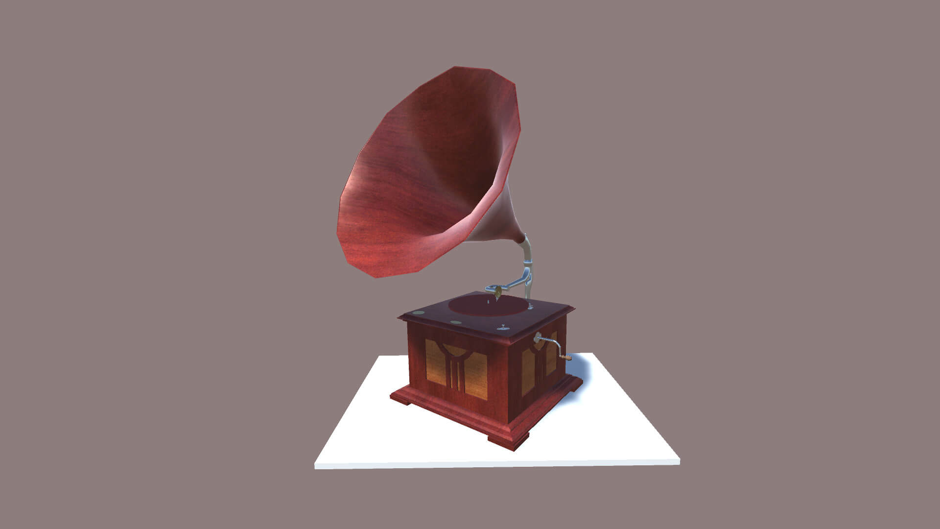 Old Vintage Gramophone - 3D Model by ViperJr3D