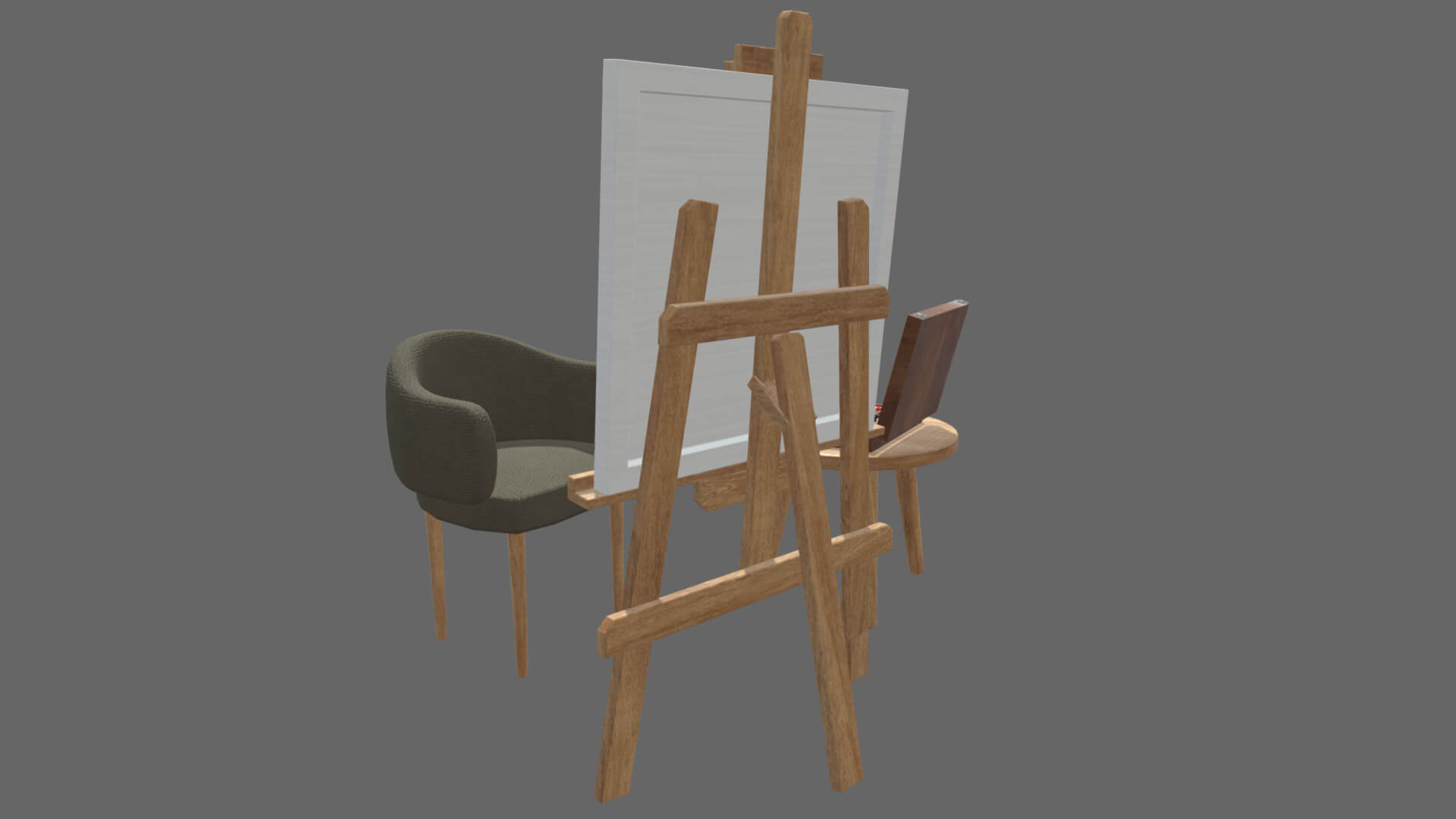 Painting Set Kit - 3D Model by ViperJr3D