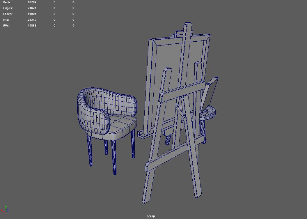 Painting Set Kit - 3D Model by ViperJr3D