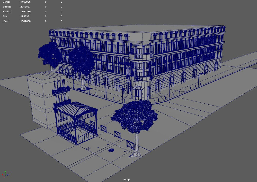 Paris Town Metro Station - 3D Model by ViperJr3D