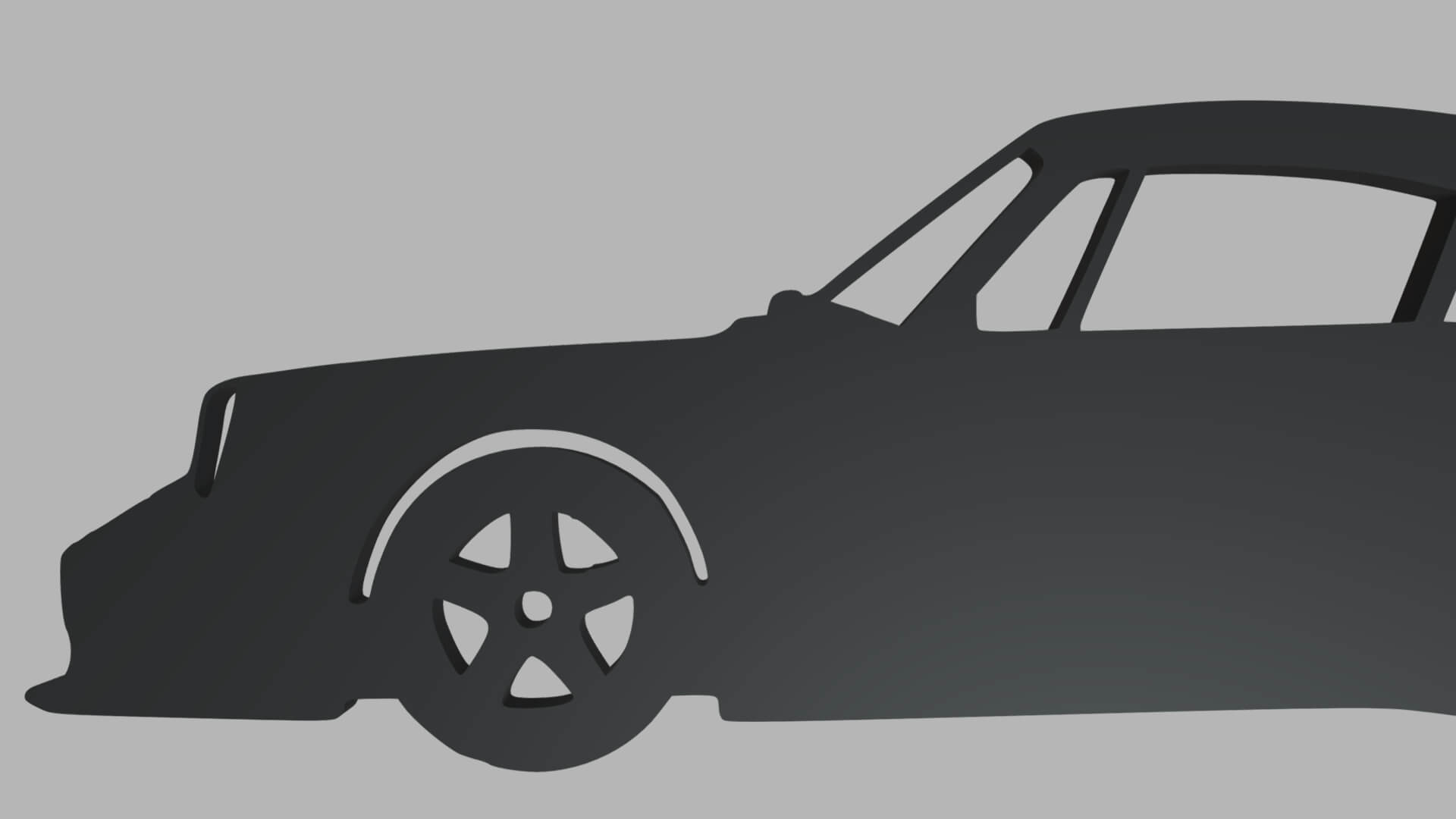 Porsche 911 964 Turbo Veilside Coupe 1993 Key Ring - 3D Model by ViperJr3D