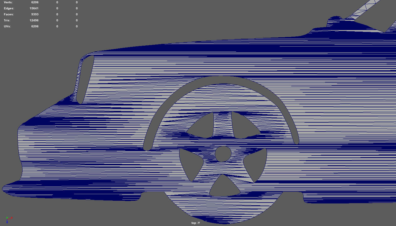 Porsche 911 964 Turbo Veilside Coupe 1993 Key Ring - 3D Model by ViperJr3D