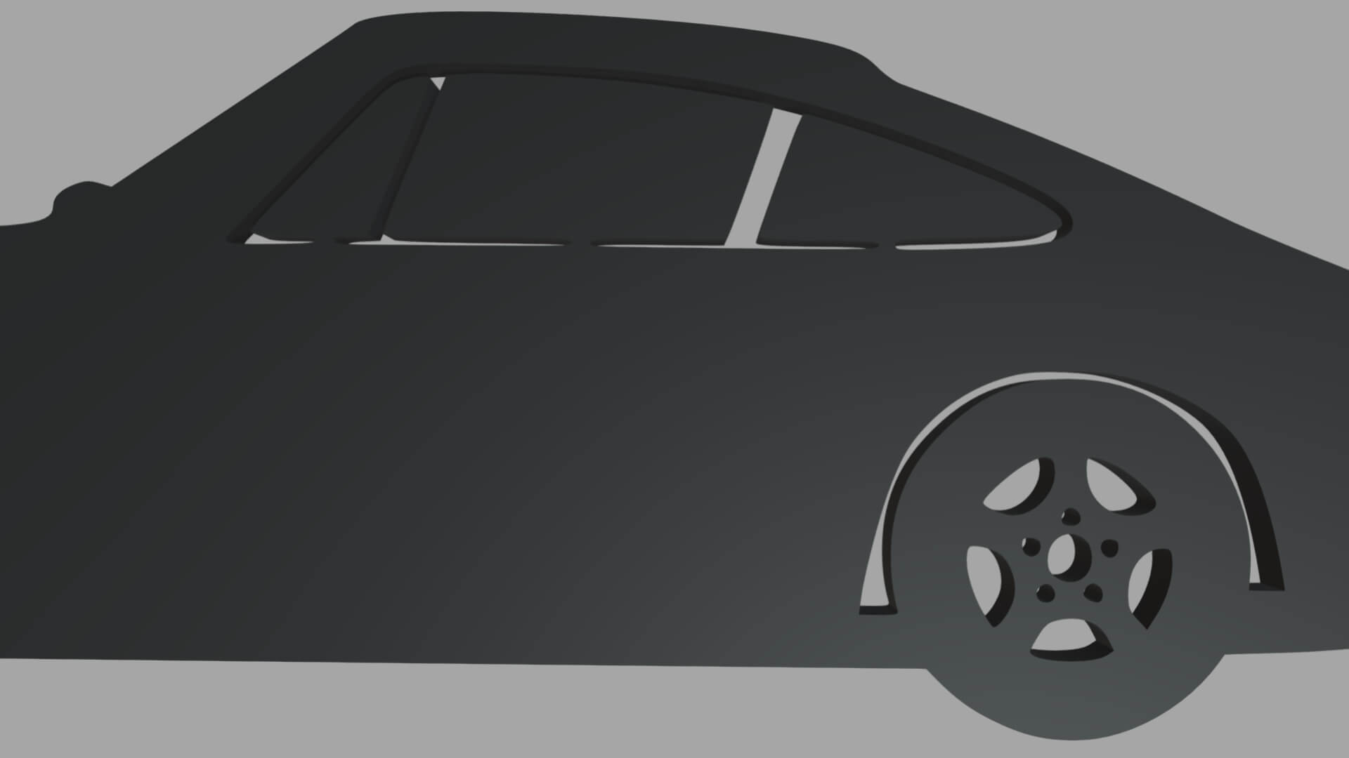 Porsche 911 Key Ring - 3D Print Model by ViperJr3D