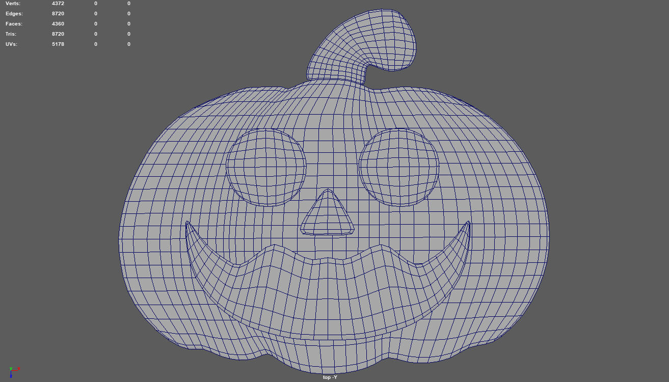 Pumpkin Candy 04 - 3D Model by ViperJr3D